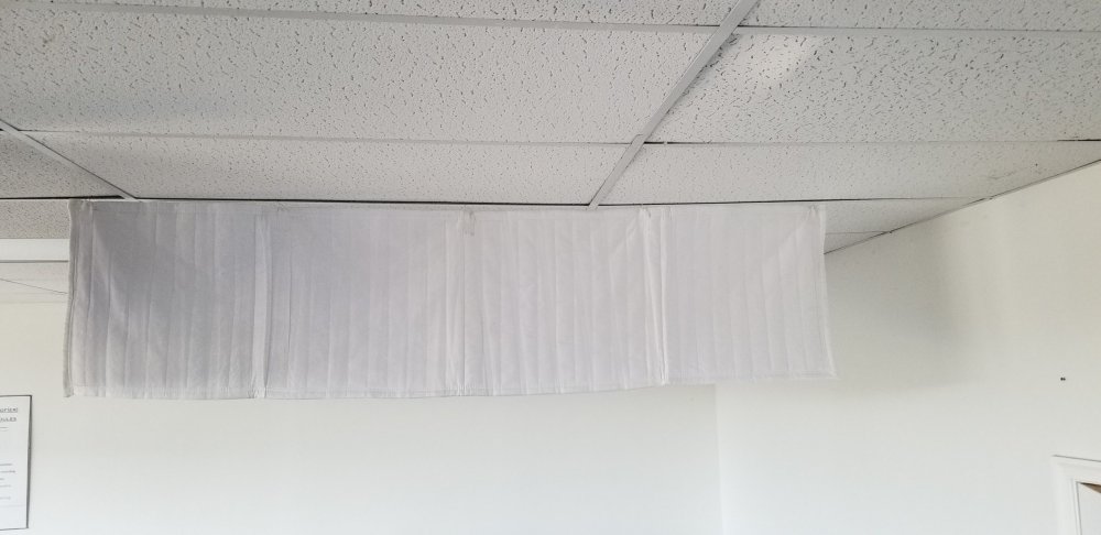 Ceiling Sound Baffle CSB-WD (white/white) 200x46cm (double layer ...