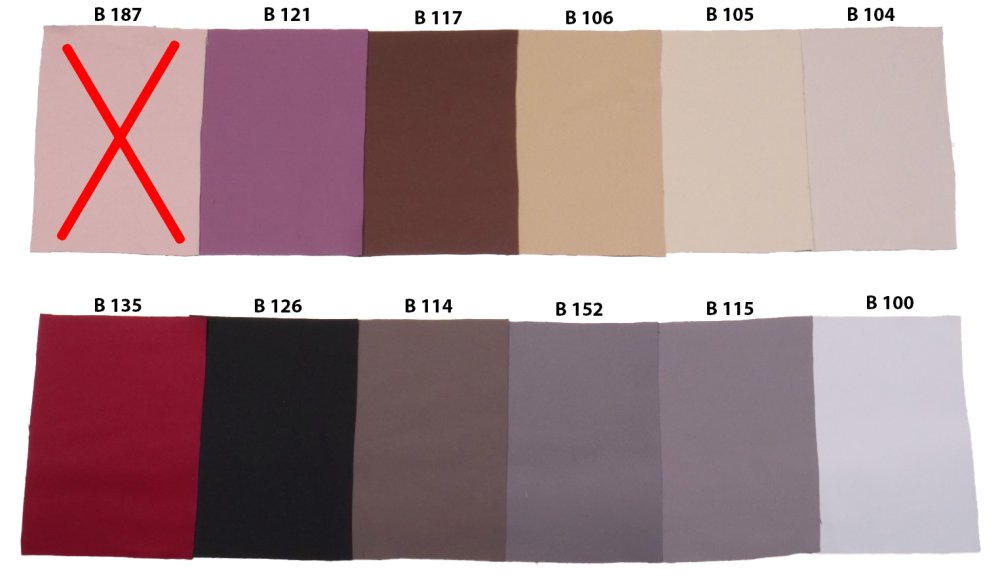 Fabric samples used for sewing deNoise PRO - VocalBoothToGo