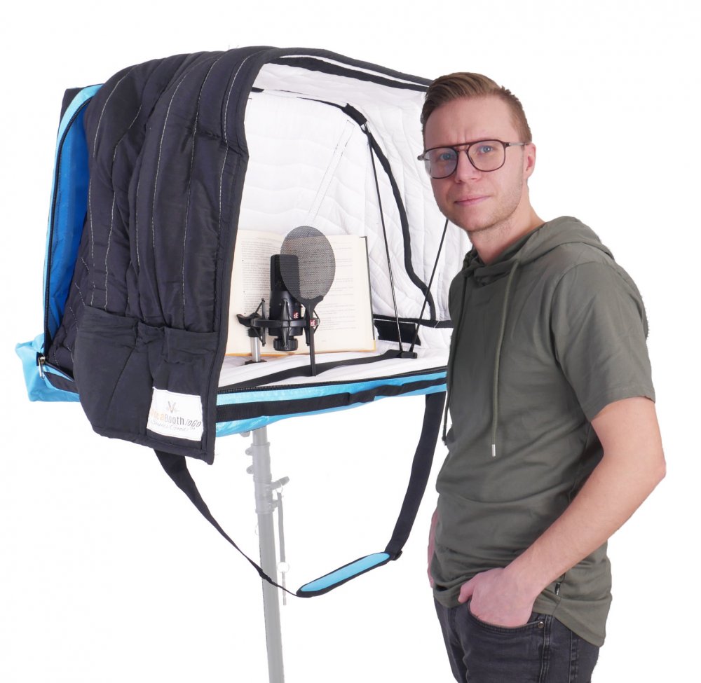 VOMO - Portable VocalBooth for Voice Over, ADR, Singing, Speech etc ...