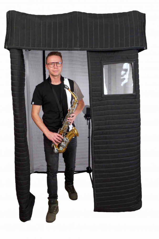 Acoustic Vocal Booth - 120x120x200cm | AVB 4 - 1300g/m2 – VocalBoothToGo